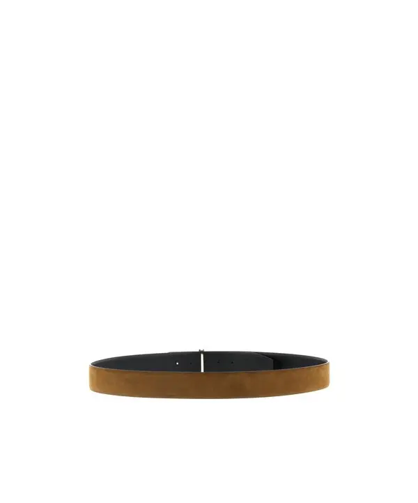 TOM FORD T-logo Plaque Reversible Buckle Belt
