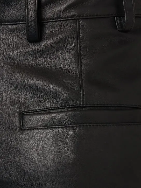 Giuseppe Di Morabito Leather Flared Pants