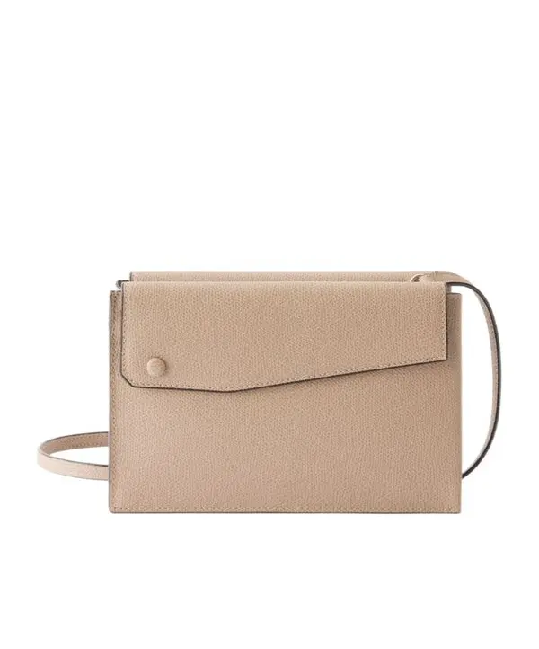 VALEXTRA Flap Shoulder Bag - Beige