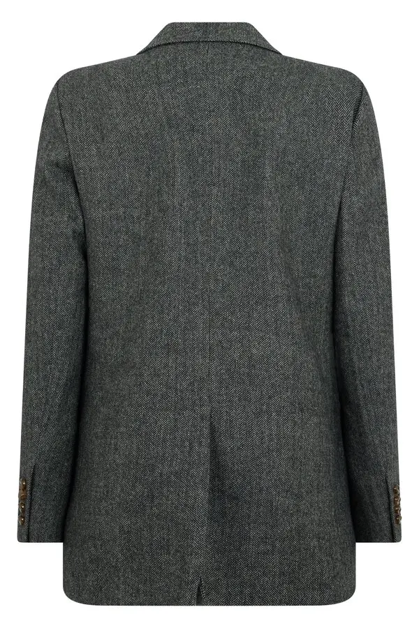 BLAZÉ MILANO Double-breasted Virgin Wool Blend Blazer