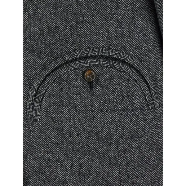 BLAZÉ MILANO Double-breasted Virgin Wool Blend Blazer