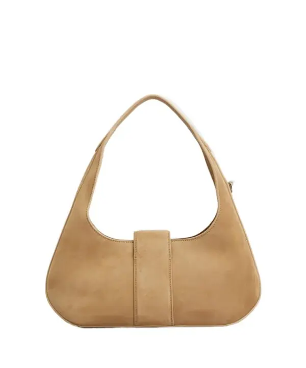ROGER VIVIER Belle Vivier Mini Hobo Bag In Suede