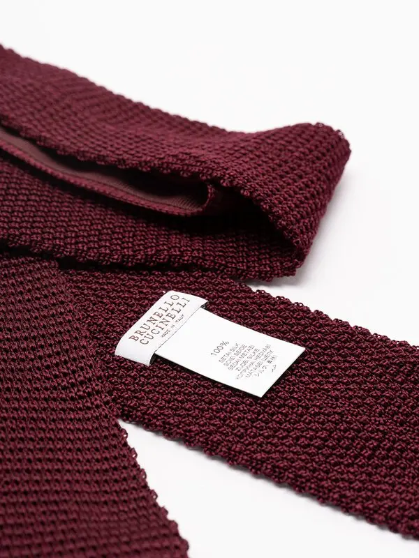 Brunello Cucinelli Knitted Silk Tie