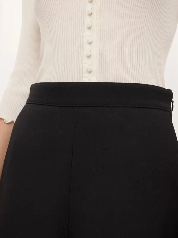 Chloé Wool Wide-leg Casual Pants