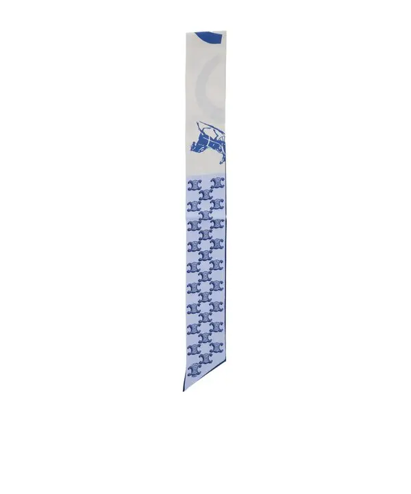 Celine Pointed Silk Scarf