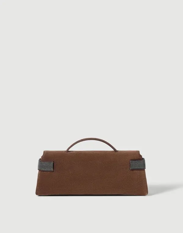 Brunello Cucinelli Top Handle Clutch Bag - Caramel