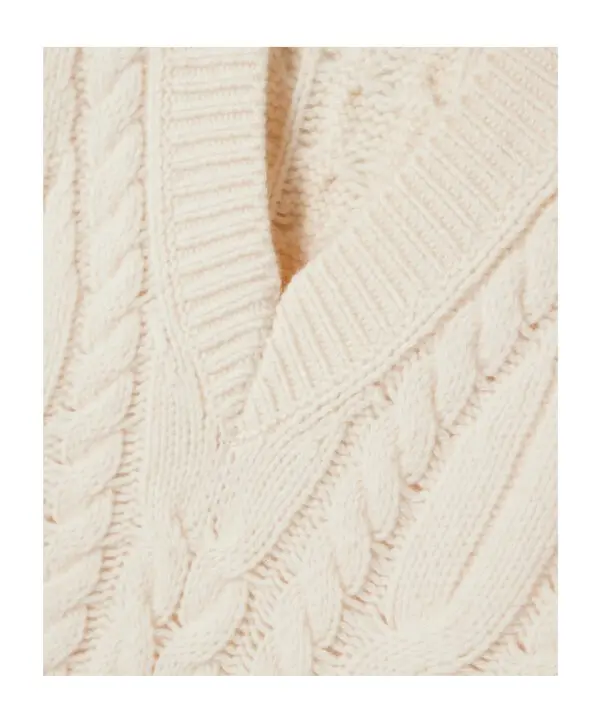 Theory Cable-knit Wool And Cashmere-blend Sweater
