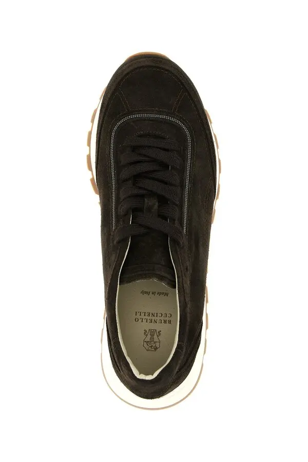 Brunello Cucinelli Low Top Lace Up Sneakers
