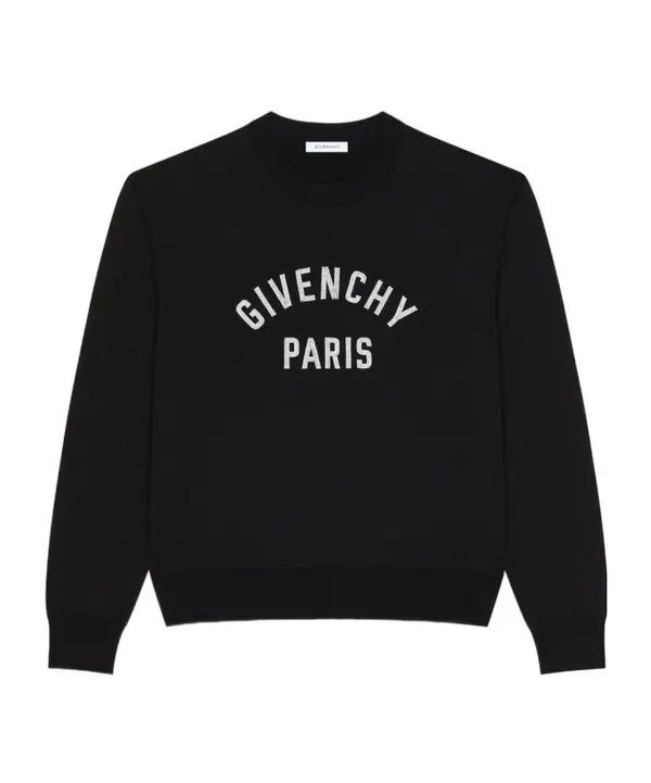 Givenchy Sweater In Knit With Paris Pearl Embroidery