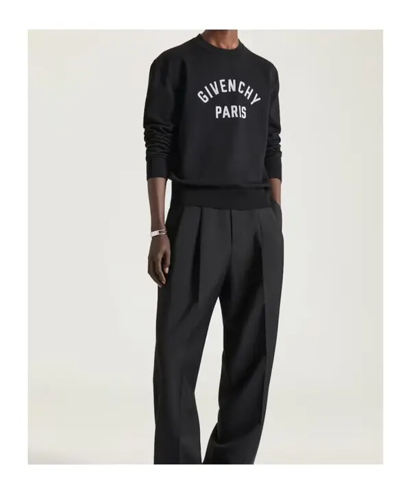 Givenchy Sweater In Knit With Paris Pearl Embroidery