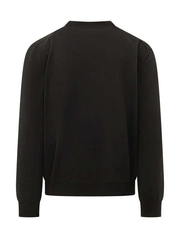 Givenchy Paris Pearl Embroidered Round Neck Sweater