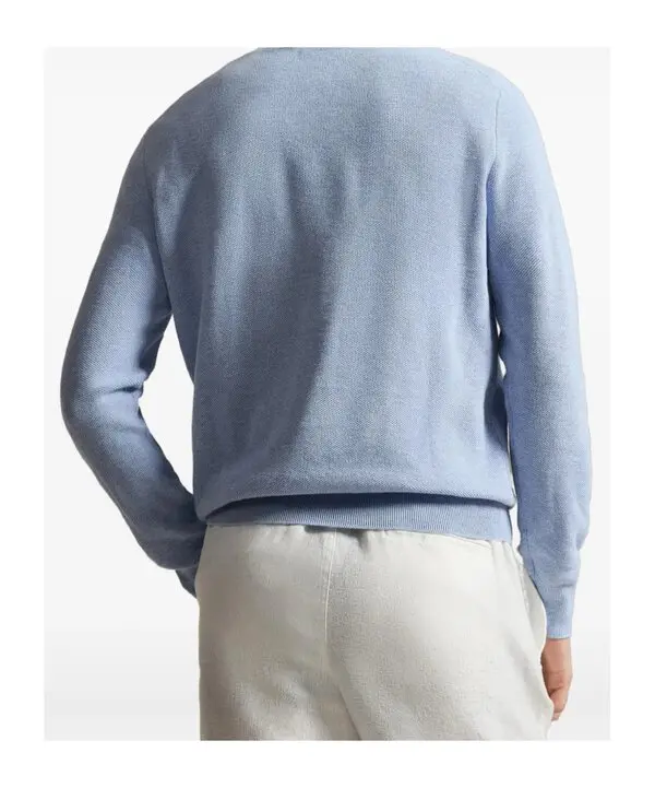 Polo Ralph Lauren Quarter Zip Knit Sweater - Blue