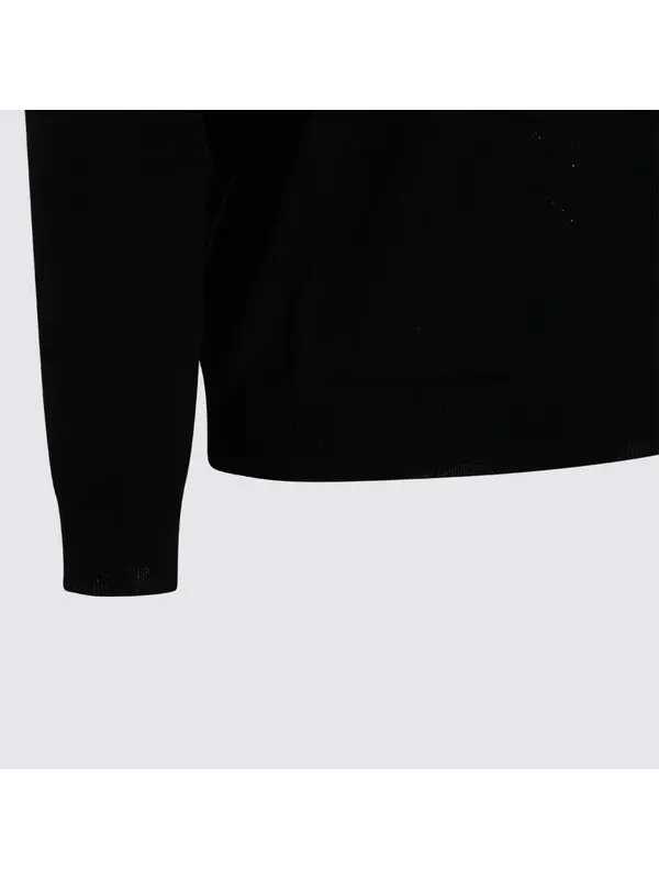 Stone Island Long-sleeved Knit Polo Shirt