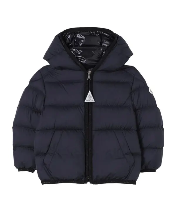 Moncler Long-sleeved Hooded Cotton Jacket - Midnight Blue