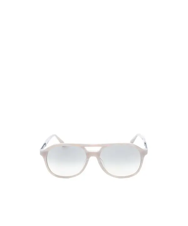 Brunello Cucinelli Aviator Acetate Sunglasses - White