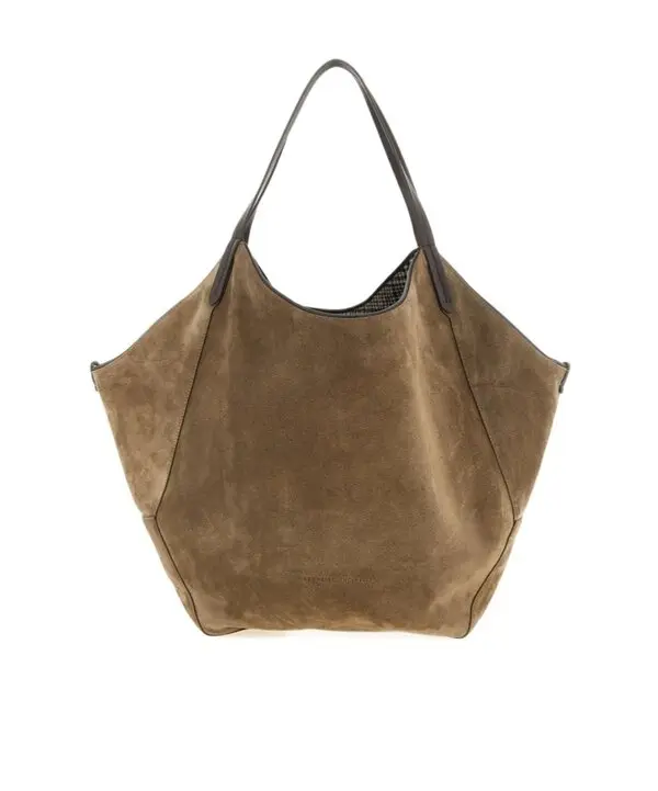 Brunello Cucinelli Monile Reversible Shopping Bag - Green
