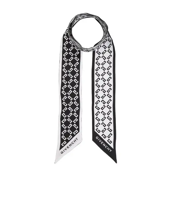 Givenchy Pointed Silk Scarf - Black