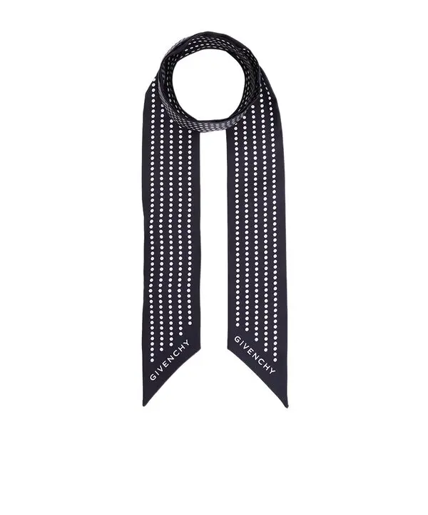 Givenchy Pointed Silk Scarf - Black