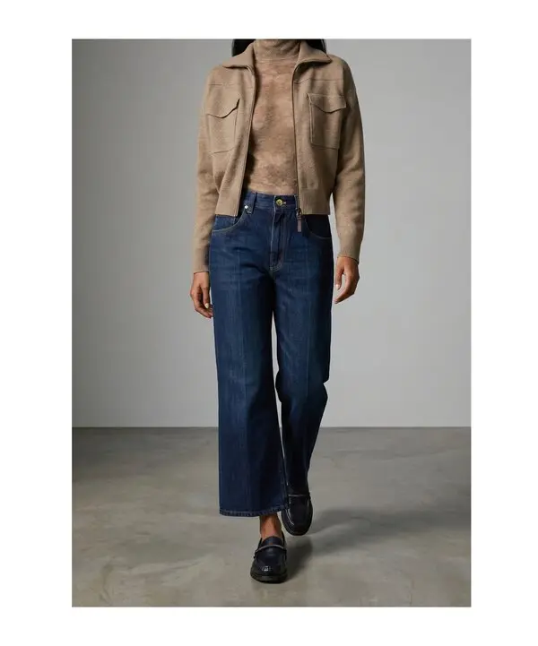 Brunello Cucinelli High Neck Zip-up Cardigan