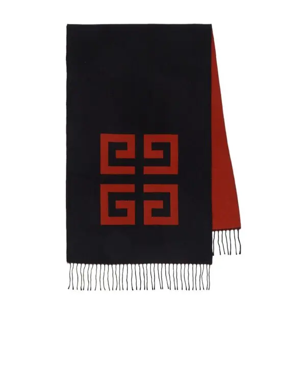 Givenchy Fringed Scarf - Black