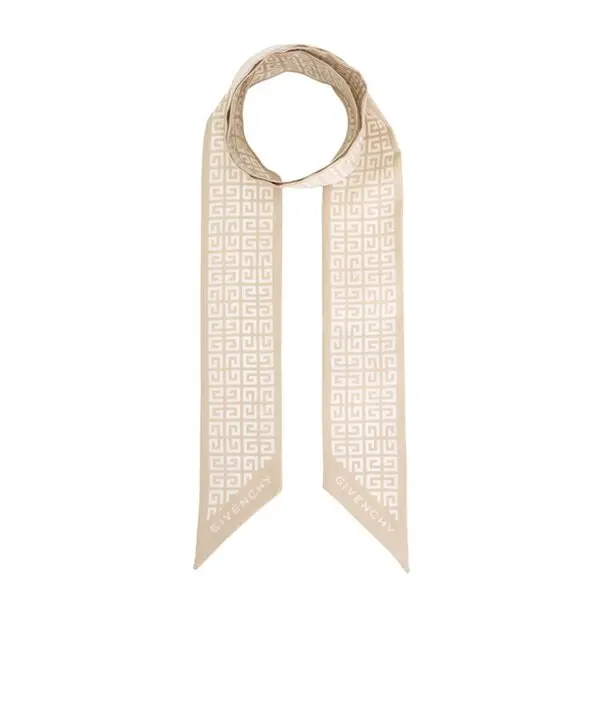 Givenchy Pointed Silk Scarf - Nude