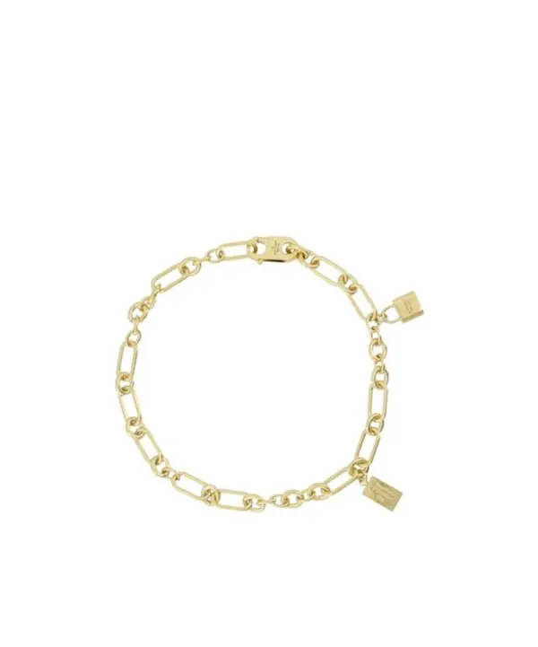 Acne Studios Padlock Chain Necklace - Yellow
