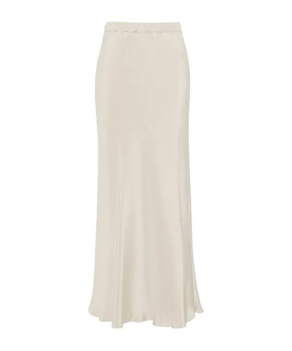 Max Mara Elastic Waist Midi Skirt