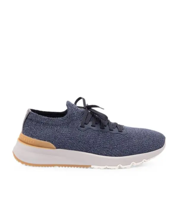 Brunello Cucinelli Knitted Lace-up Sneakers