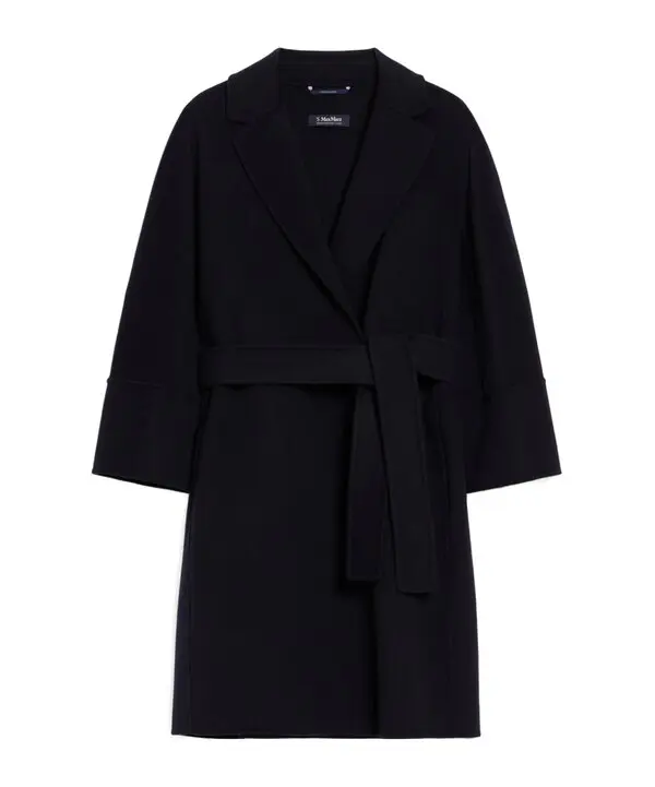 Max Mara Short Double-faced Wool Coat