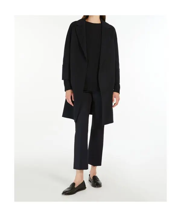 Max Mara Short Double-faced Wool Coat