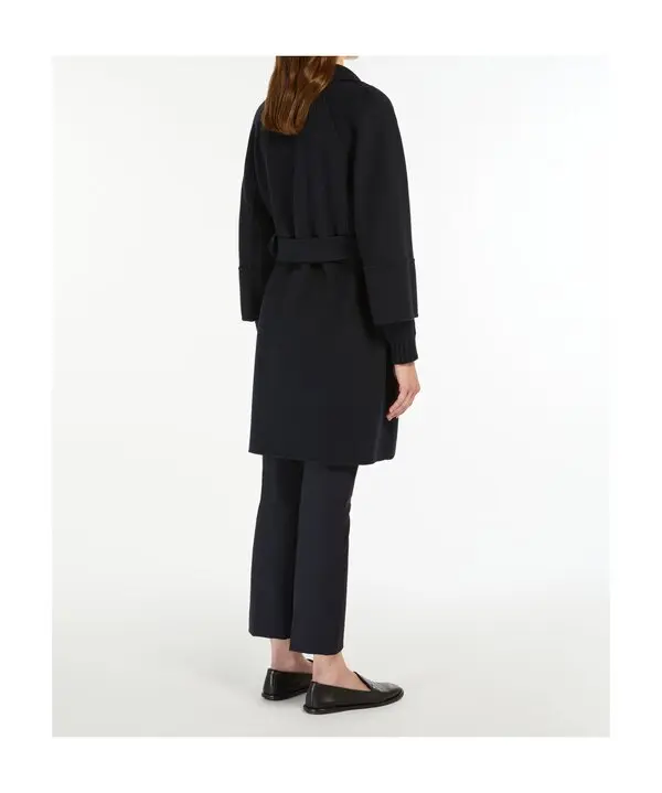 Max Mara Short Double-faced Wool Coat