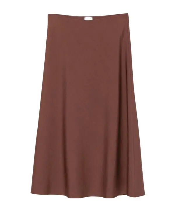 Brunello Cucinelli Elasticated-waist Midi A-line Skirt - Red
