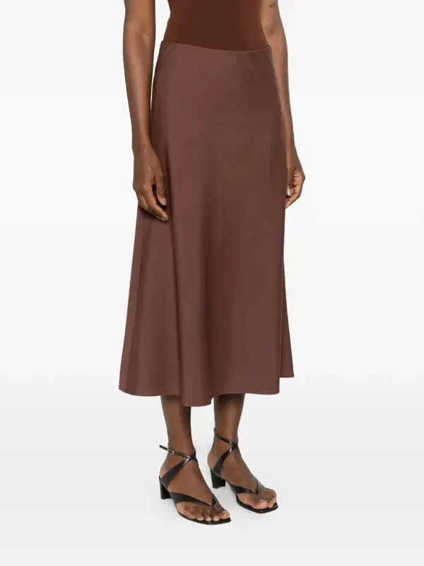 Brunello Cucinelli Elasticated-waist Midi A-line Skirt