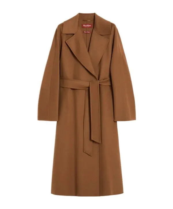 Max Mara Cles Belted Robe Coat - Camel