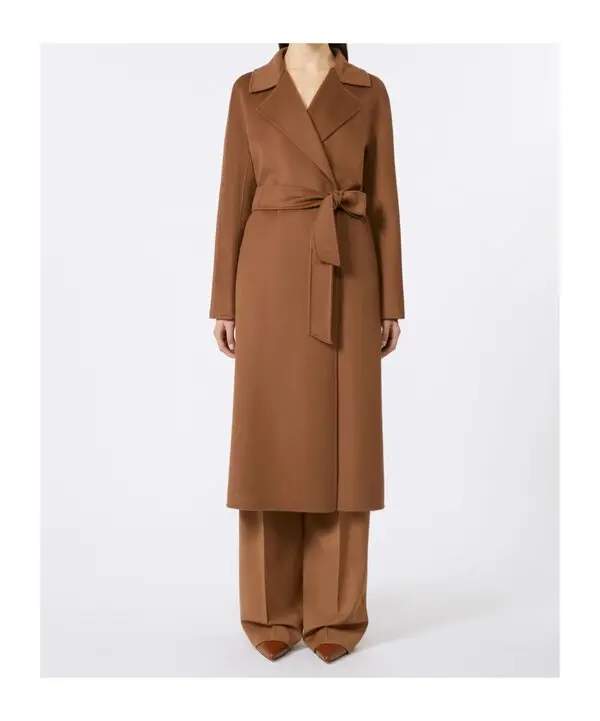 Max Mara Cles Belted Robe Coat - Camel