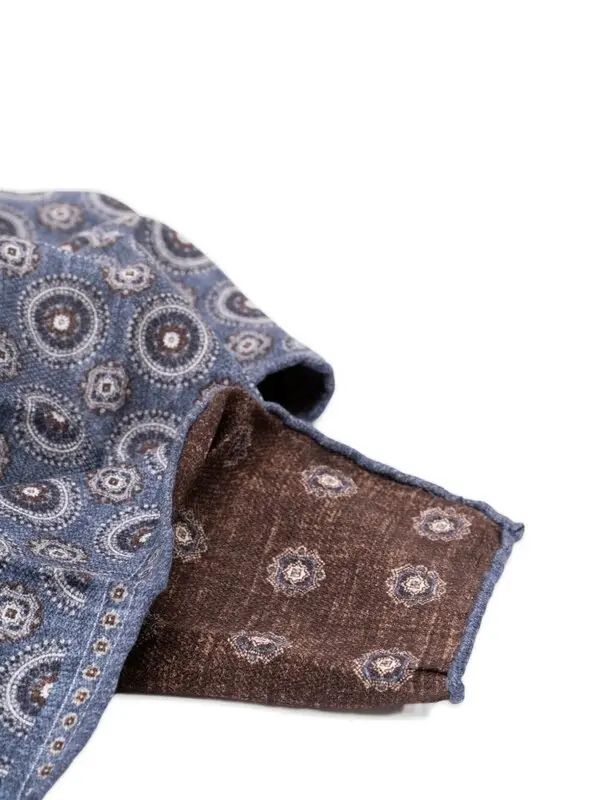 Brunello Cucinelli Patterned Pocket Square