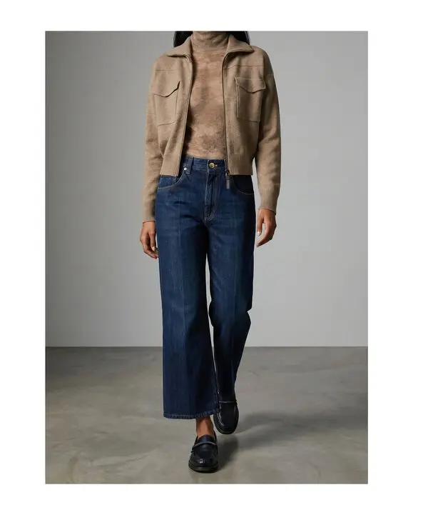 Brunello Cucinelli Openwork Short-sleeve Sweater