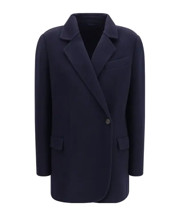 Brunello Cucinelli Single-breasted Merino Wool Jacket