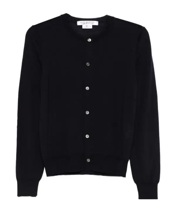 Comme Des Garçons Button Knitwear - Navy Blue