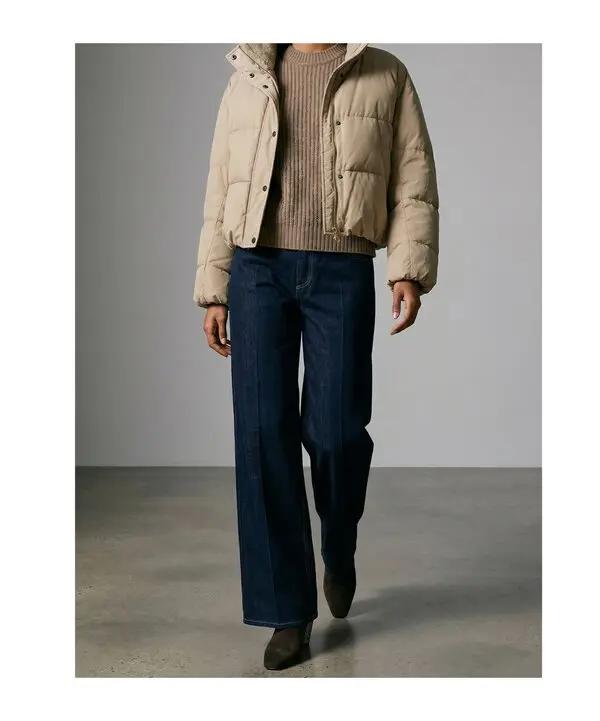 Brunello Cucinelli Contrast Stitch Wide-leg Jeans - Black