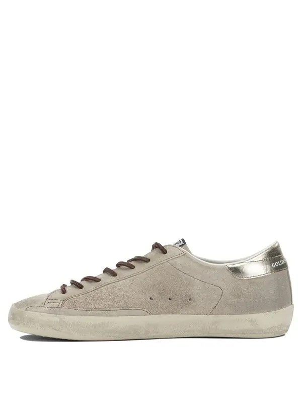 GOLDEN GOOSE Super Star Distressed Low-top Sneakers - Nude