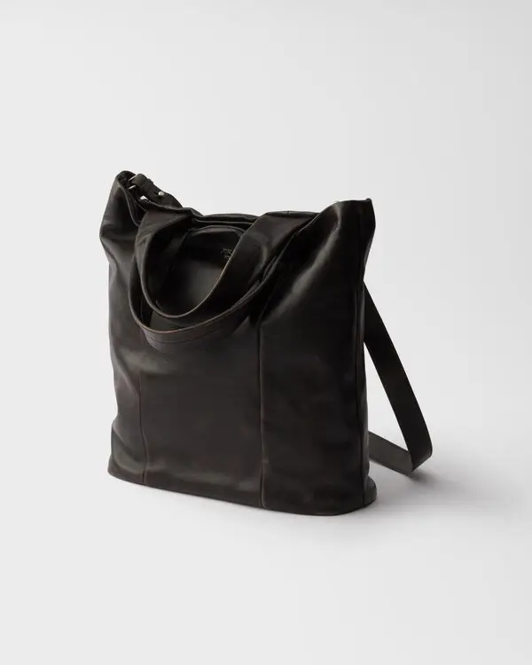 Prada Distressed Nappa Leather Tote Bag