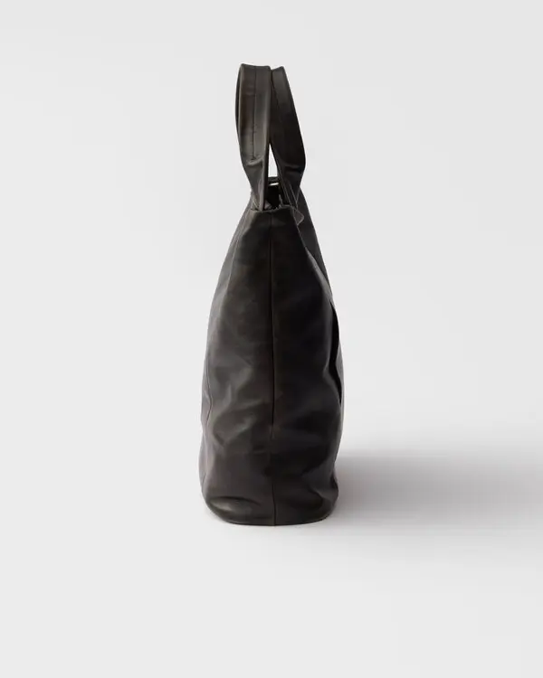 Prada Distressed Nappa Leather Tote Bag