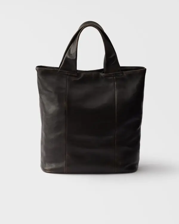 Prada Distressed Nappa Leather Tote Bag