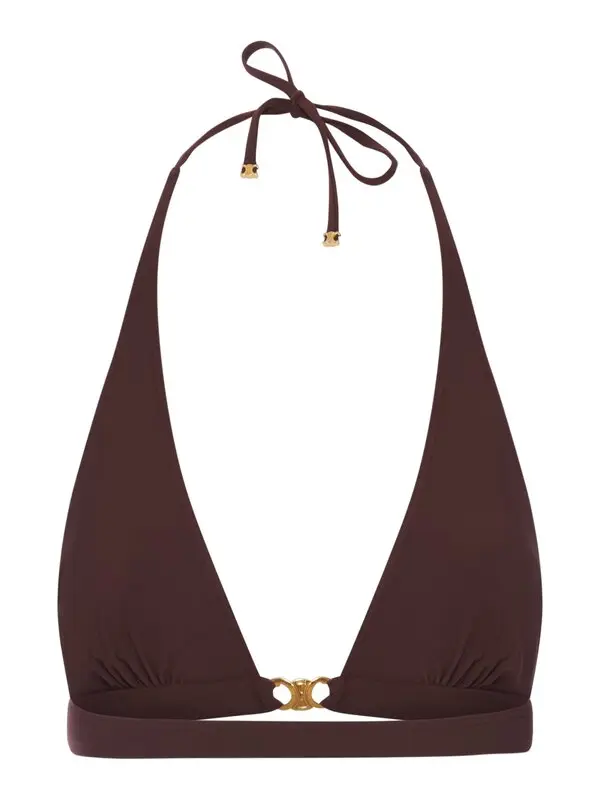 Celine Tie-front Triangle Top