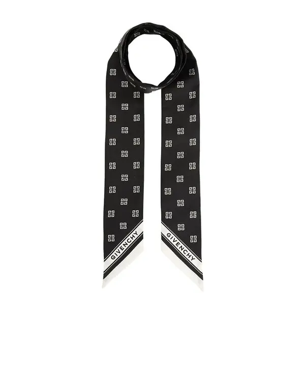 Givenchy Pointed Silk Scarf - Black