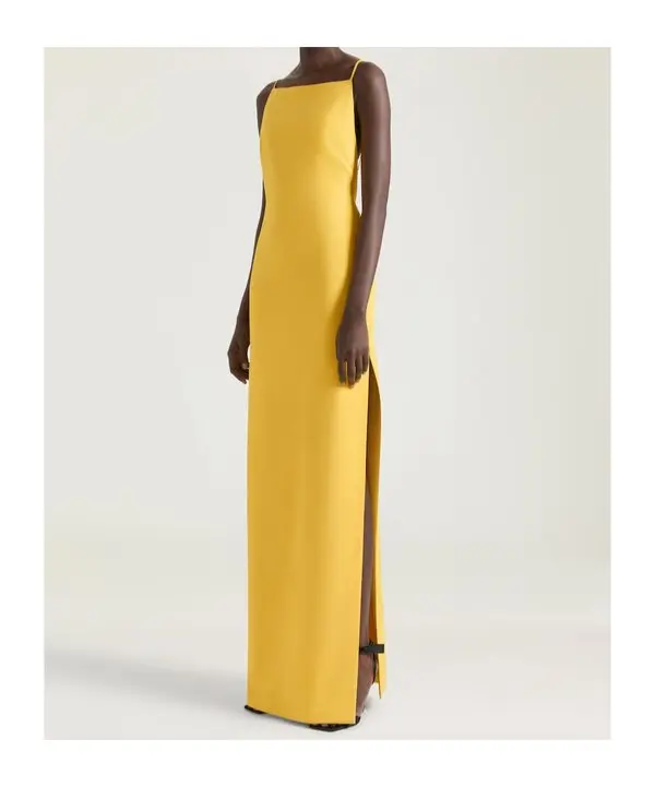 Givenchy Sliced Long Dress In Crepe Cady