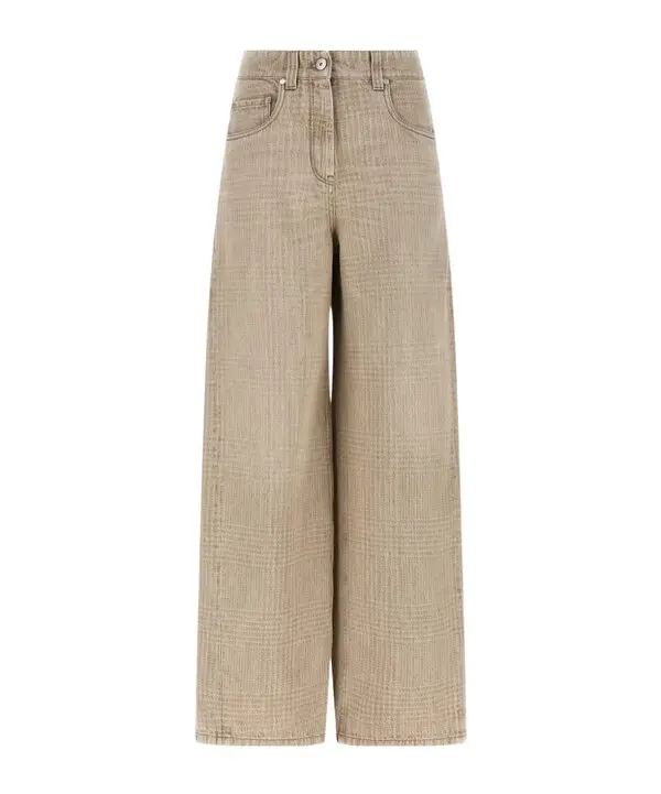 Brunello Cucinelli Monile-detail Wide Barrel Jeans