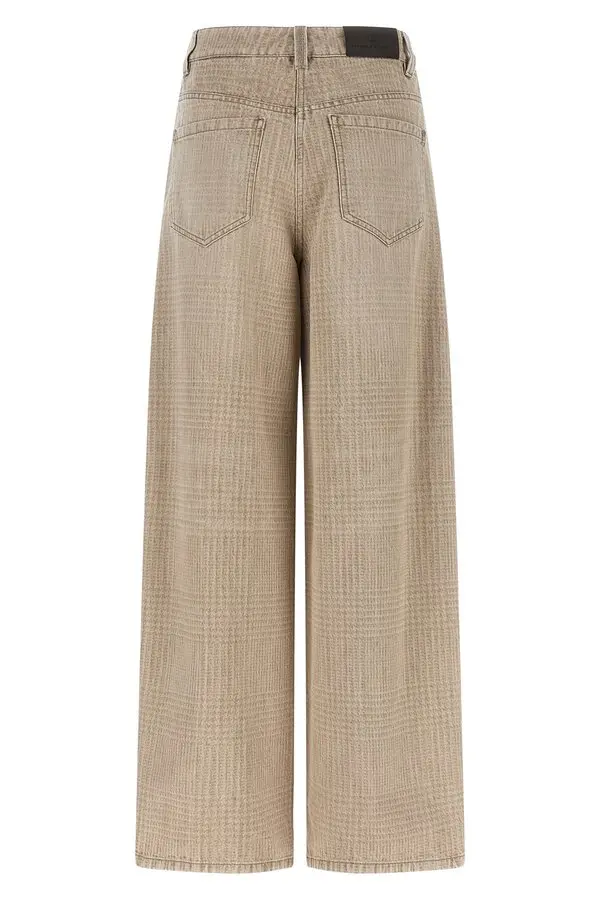 Brunello Cucinelli Monile-detail Wide Barrel Jeans