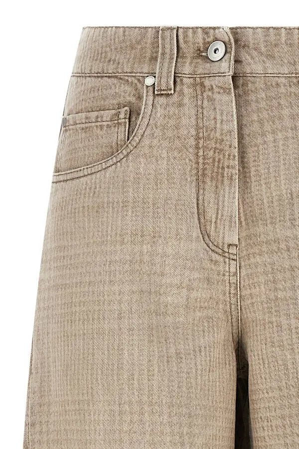 Brunello Cucinelli Monile-detail Wide Barrel Jeans